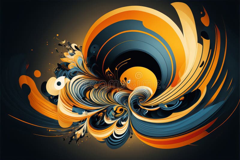 Innovation Abstract Art (generative AI) Stock Illustration ...