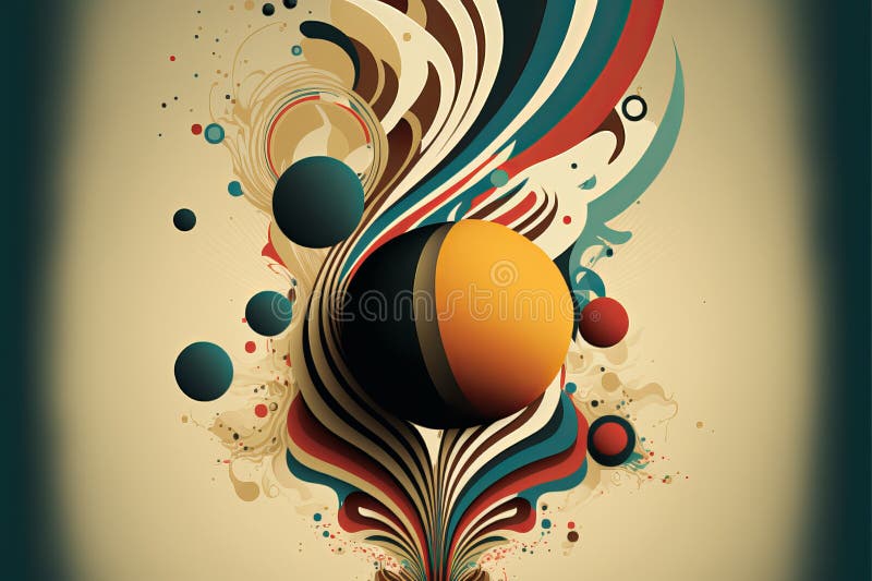 Innovation Abstract Art (generative AI) Stock Illustration ...
