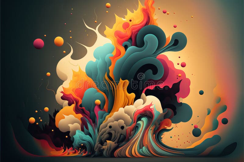 Inspiration Abstract Art (generative AI) Stock Illustration ...