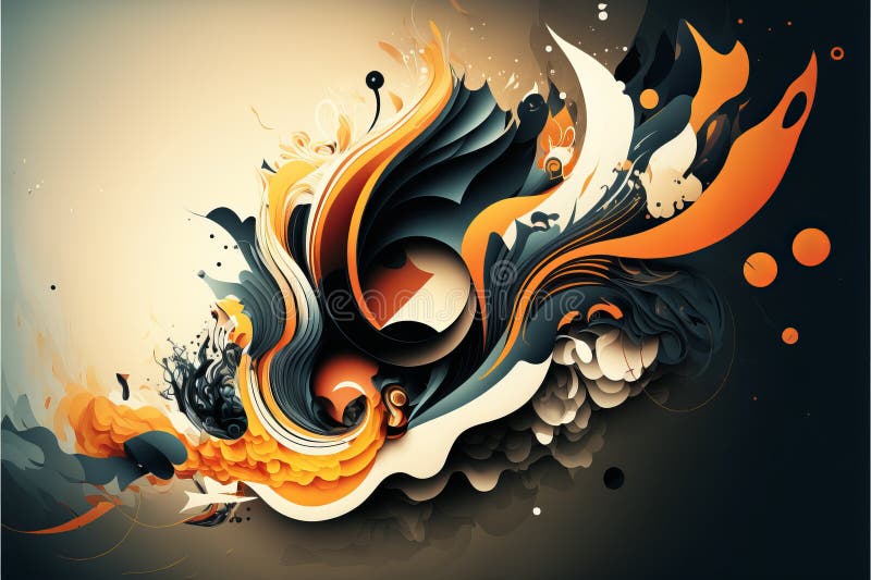 Inspiration Abstract Art (generative AI) Stock Illustration ...