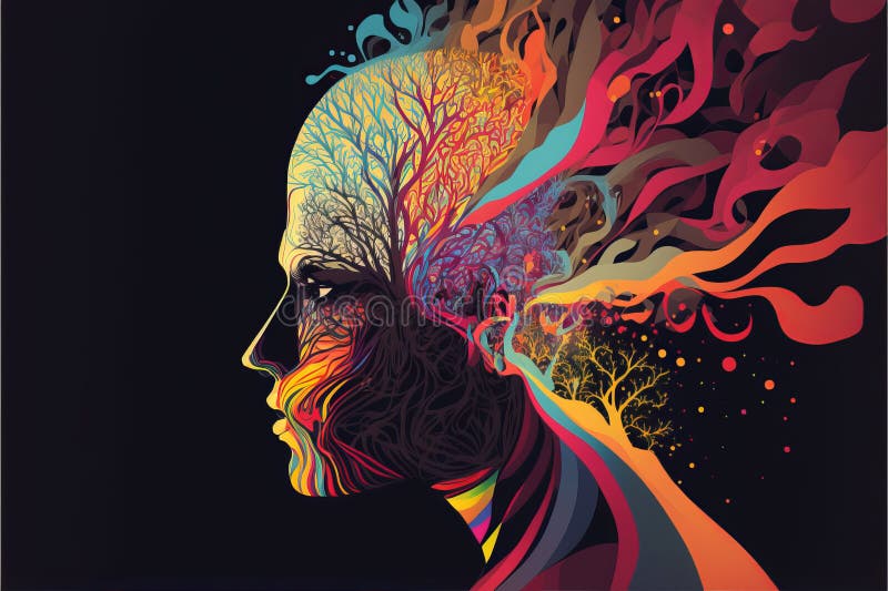 Learning Abstract Art (generative AI) Stock Illustration - Illustration ...