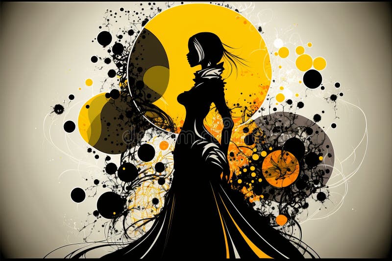 Modesty Abstract Art (generative AI) Stock Illustration - Illustration ...