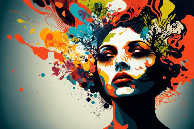 Optimism Abstract Art (generative AI) Stock Illustration - Illustration ...