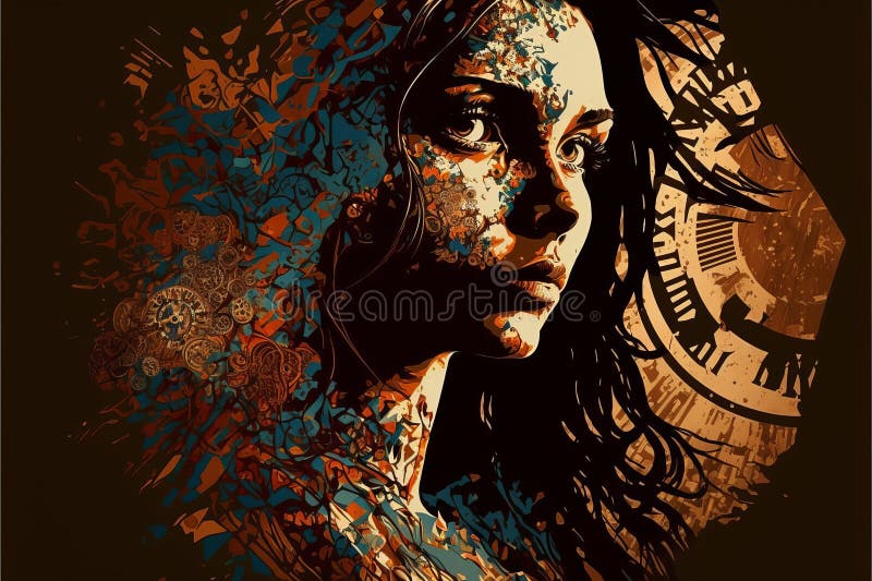 Patience Abstract Art (generative AI) Stock Illustration - Illustration ...