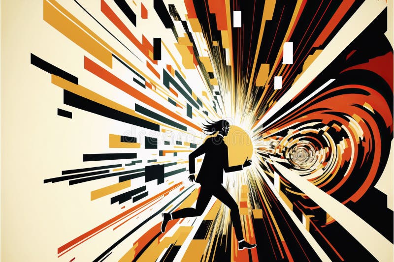 Productivity Abstract Art (generative AI) Stock Illustration ...