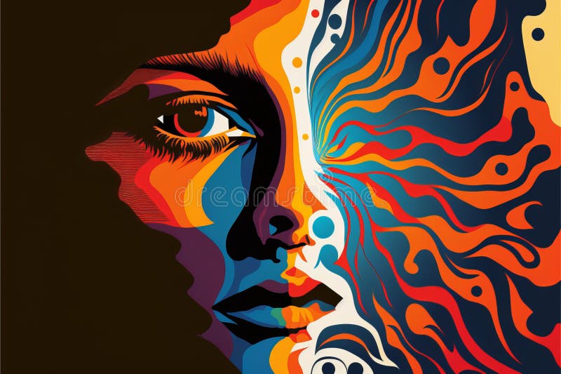 Respect Abstract Art (generative AI) Stock Illustration - Illustration ...