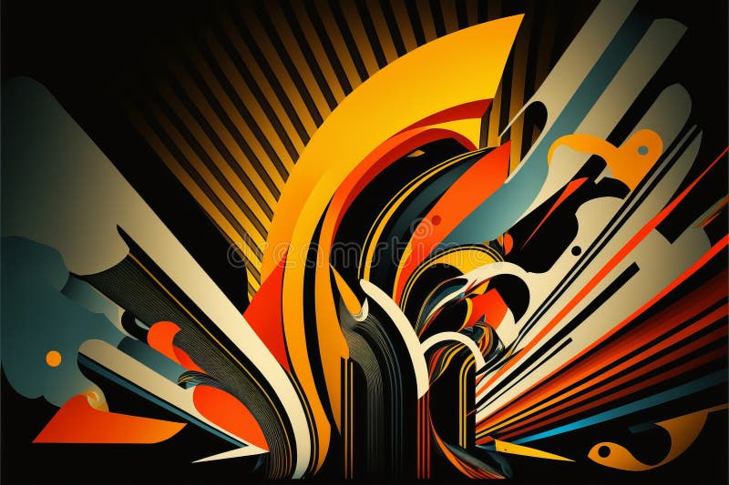 Respect Abstract Art (generative AI) Stock Illustration - Illustration ...