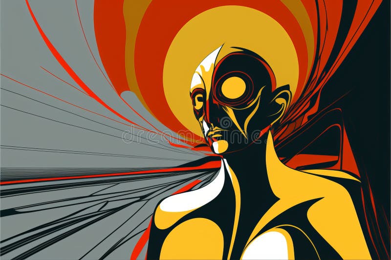 Responsibility Abstract Art (generative AI) Stock Illustration ...