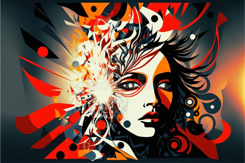 Responsibility Abstract Art (generative AI) Stock Illustration ...