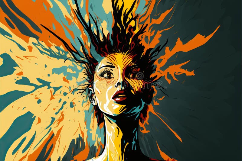 Self-esteem Abstract Art (generative AI) Stock Illustration ...