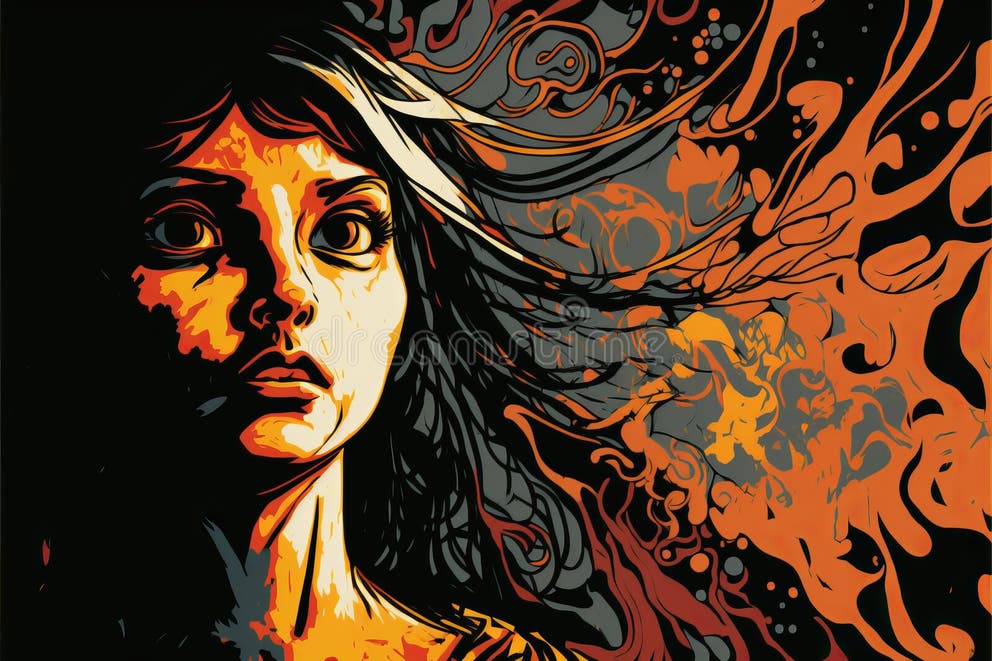 Self-esteem Abstract Art (generative AI) Stock Illustration ...