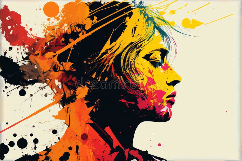 Simplicity Abstract Art (generative AI) Stock Illustration ...