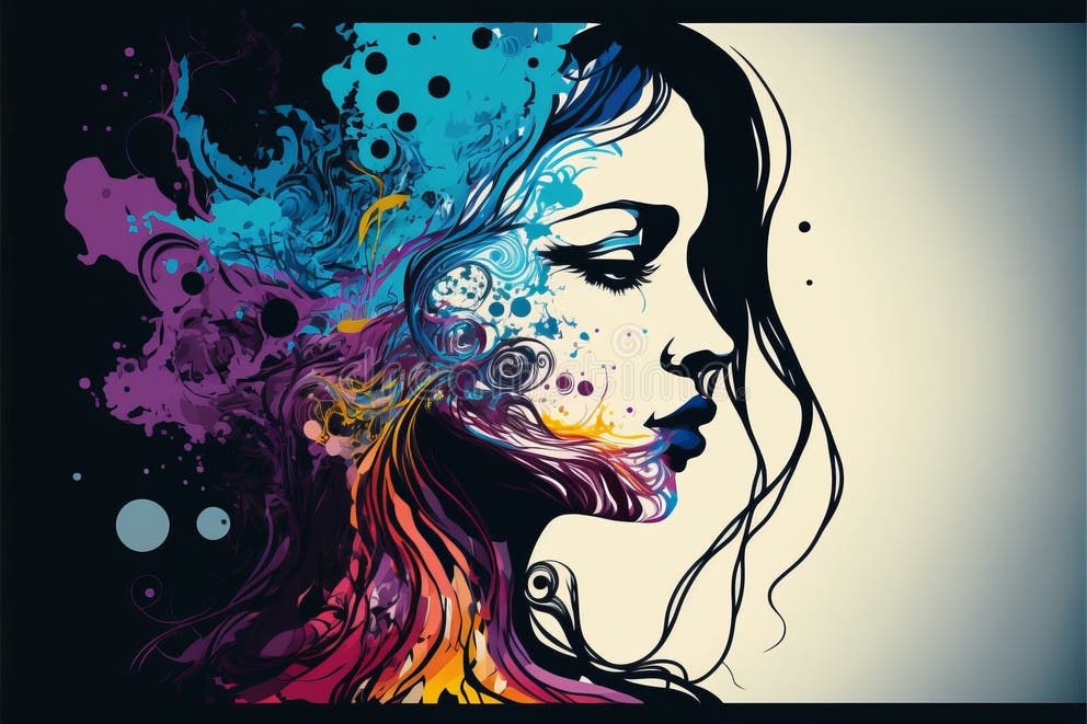 Simplicity Abstract Art (generative AI) Stock Illustration ...