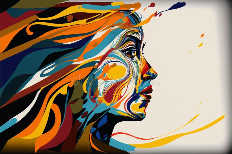 Understanding Abstract Art (generative AI) Stock Illustration ...