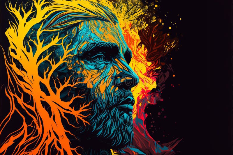 Wisdom Abstract Art (generative AI) Stock Illustration - Illustration ...