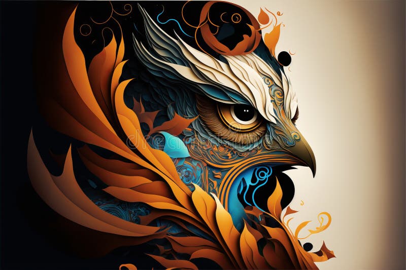 Wisdom Abstract Art (generative AI) Stock Illustration - Illustration ...