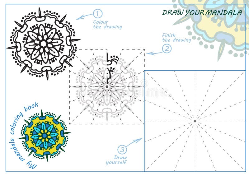 Rectangular Mandala Stock Illustrations – 547 Rectangular Mandala Stock ...