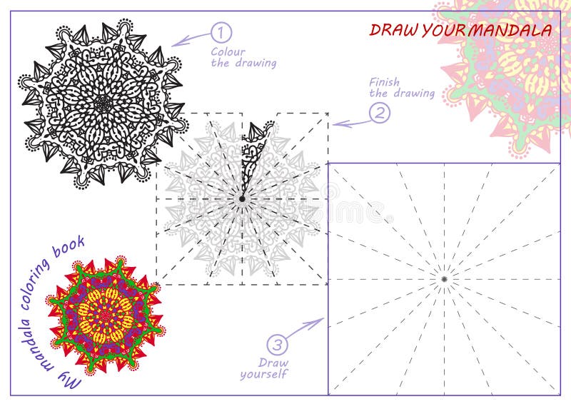 Rectangular Mandala Stock Illustrations – 391 Rectangular Mandala Stock ...