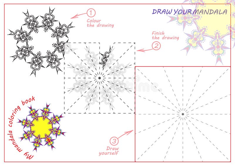 Rectangular Mandala Stock Illustrations – 414 Rectangular Mandala Stock ...
