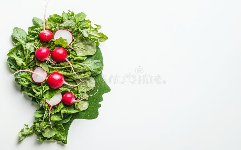 A Unique Composition of Fresh Vegetables Forming a Human Profile with ...