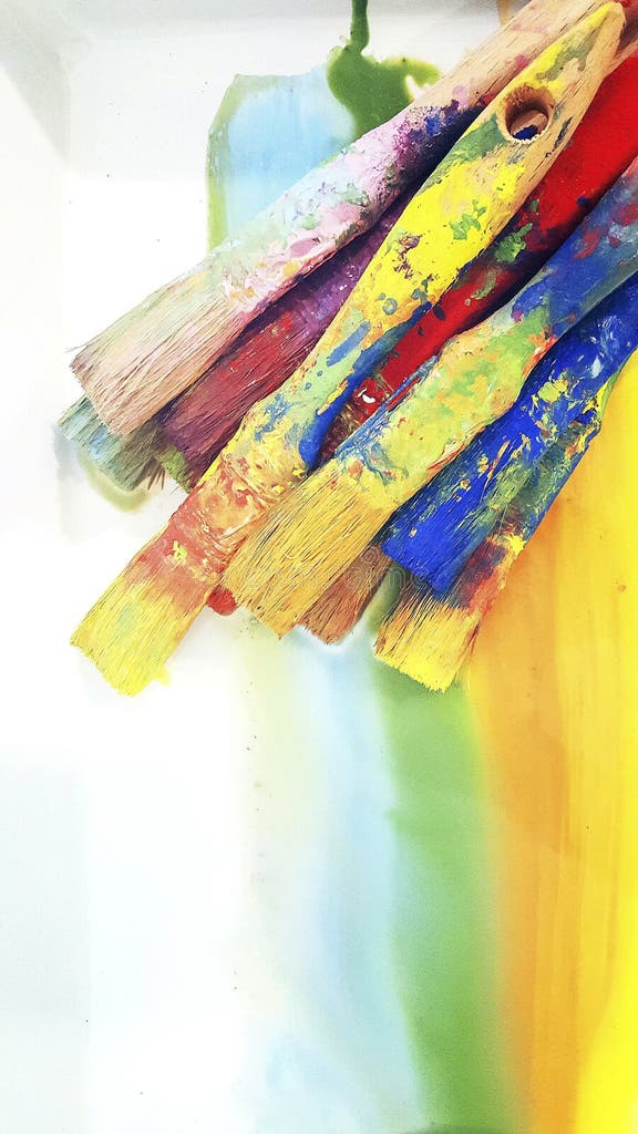 Unique Composition of Paint Residue Flowing into a Drain with Scattered ...