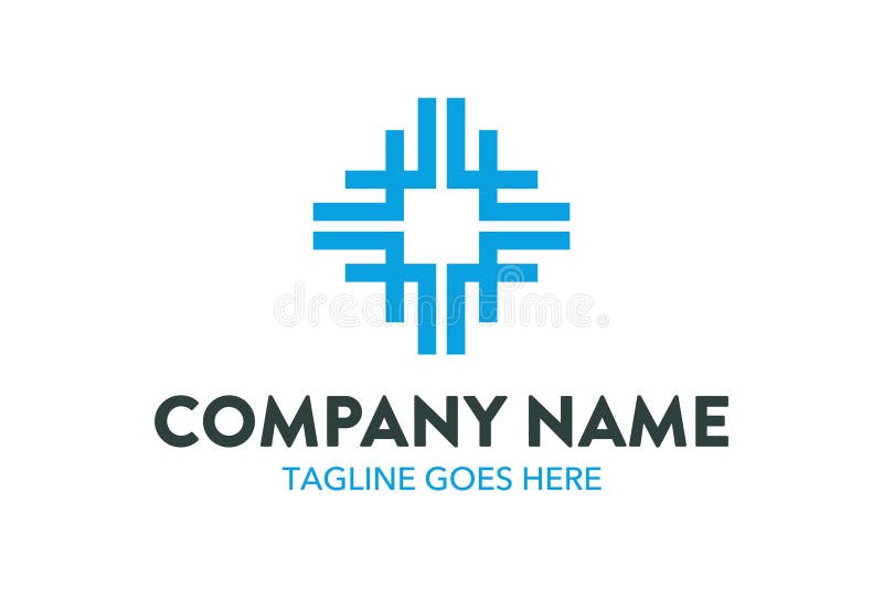 Unique Computer and Networking Logo Template Stock Vector ...