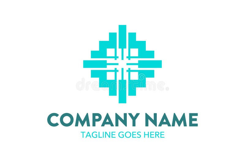 Unique Computer and Networking Logo Template Stock Vector ...