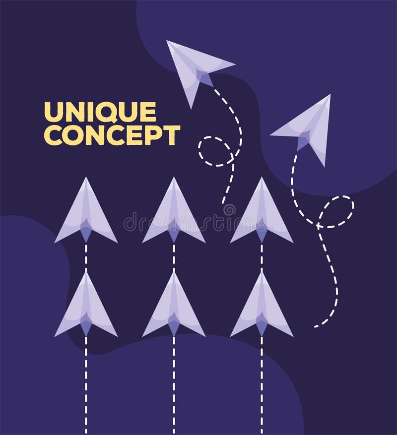 Unique concept poster stock illustration. Illustration of plane - 225225578