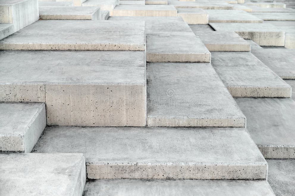 Unique Concrete Structure with Layered Steps in Modern Architectural ...