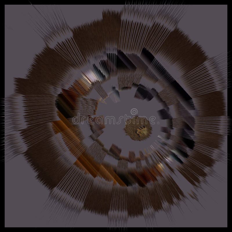 Unique Contemporary Circular Abstract Design on a Plain Mid Grey ...