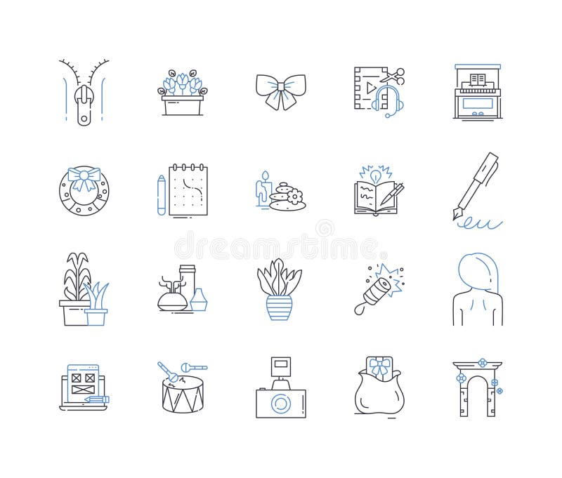 Unique Creation Line Icons Collection. Innovation, Creativity ...