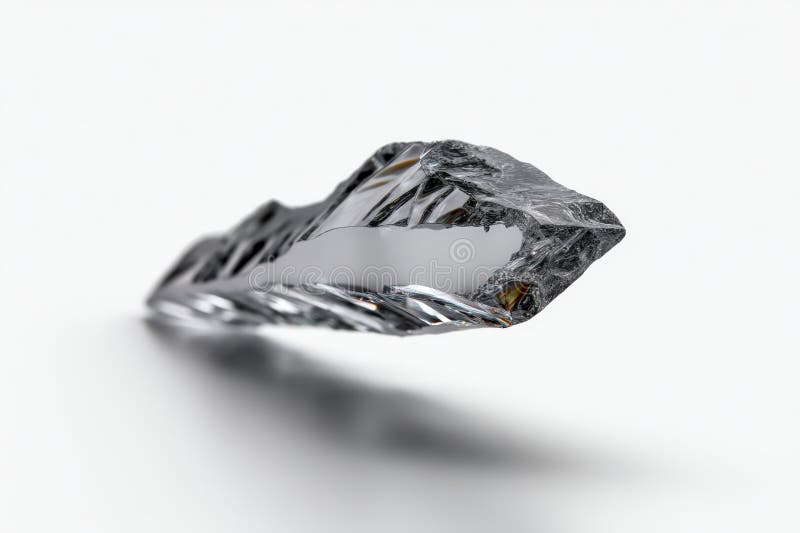 Unique Crystal Formation Illuminated on a White Surface Showcasing ...