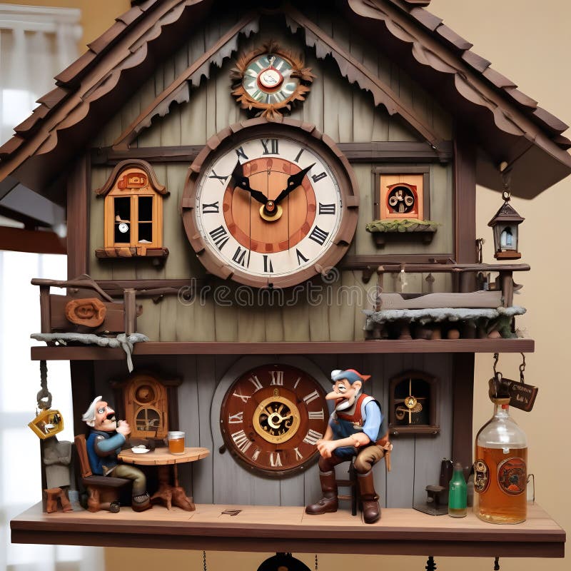 Unique Cuckoo Clock Hand Stock Illustrations – 14 Unique Cuckoo Clock ...