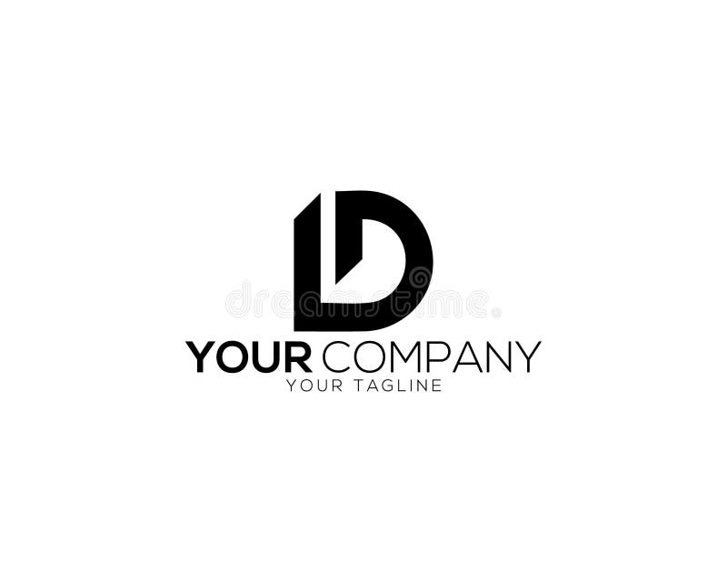 Unique D Letter Initial Logo Icon Design Stock Vector - Illustration of ...
