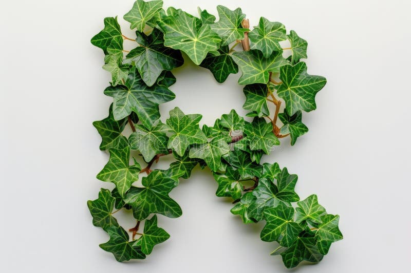 A Unique Decorative Element Made from Entwined Ivy Leaves Forming the ...