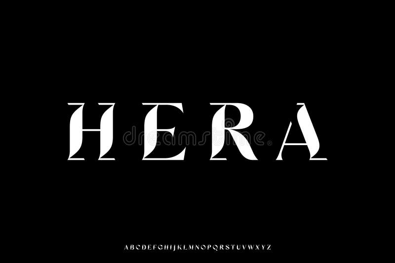 Unique Decorative Serif Alphabet Display Font Vector. Abstract Elegant ...