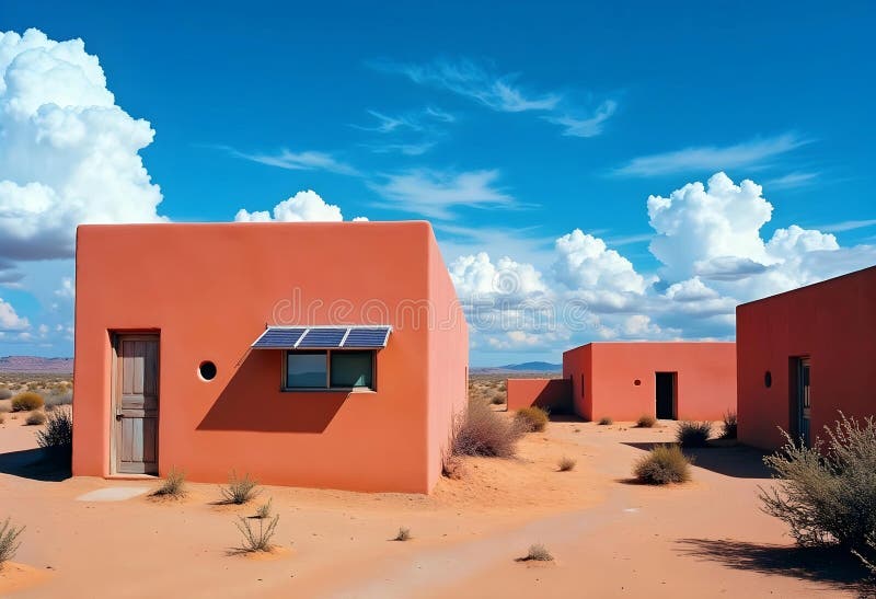 Unique Desert Architecture Reflecting Harmony with Nature Under a ...