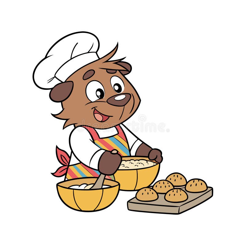 Lovable Cartoon Character of Benny the Bison Stock Vector ...