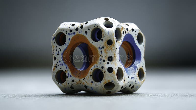 Unique Design of a Colorful 3D Puzzle Cube Resting on a Textured ...