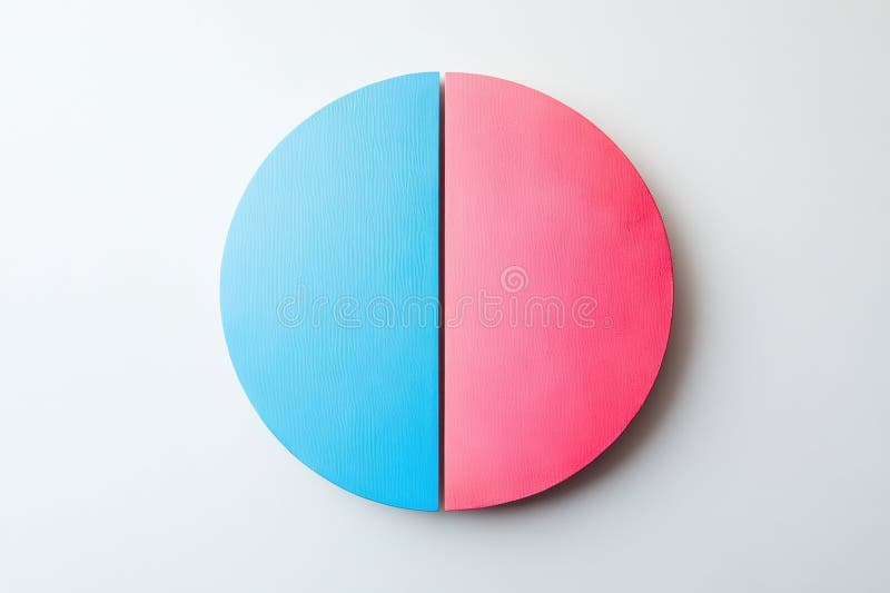 Colorful Half Circle Design on a White Background Showcasing Blue and ...