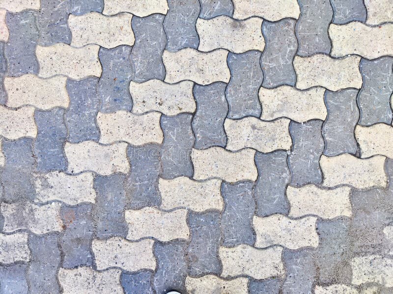 Patterns of Cobblestone Pavement in a City Park during the Day Stock ...