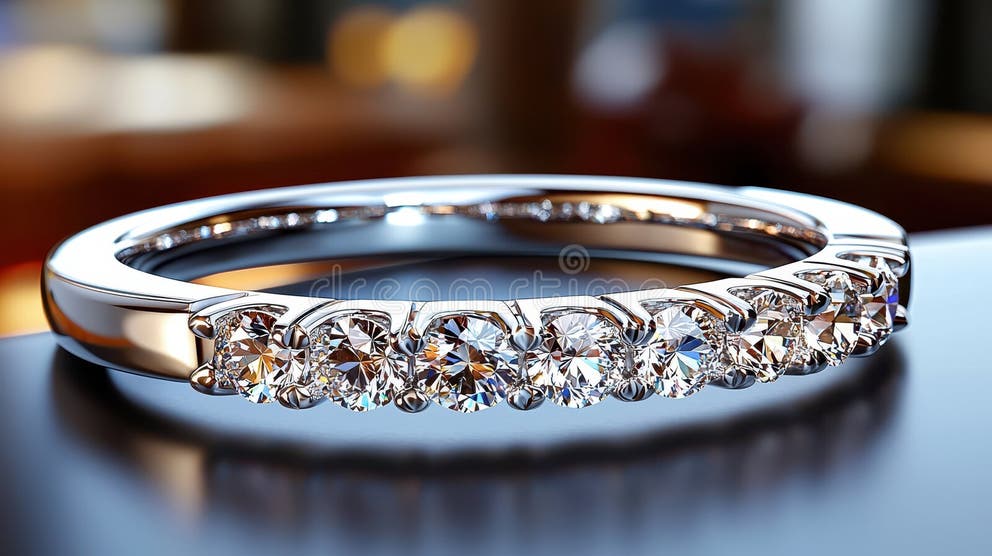 Unique Diamond Eternity Ring with Continuous Design for Timeless ...