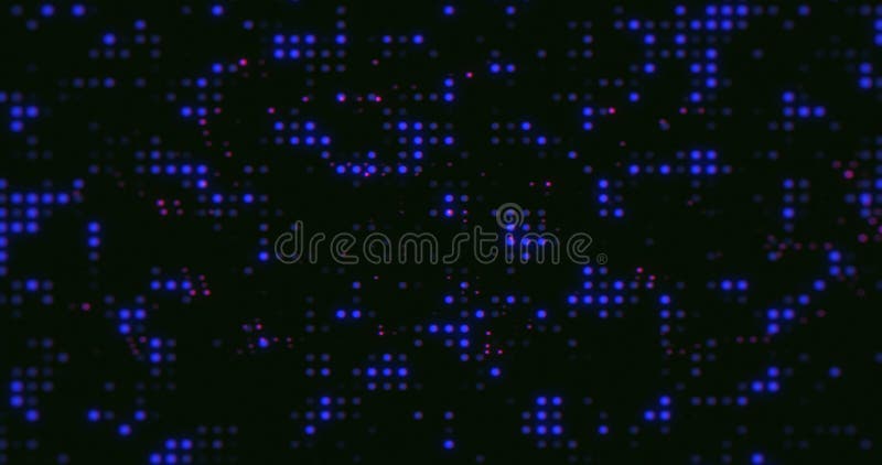 Digital Abstract Background Animation of Blue Pixel Dot Gradation Stock ...