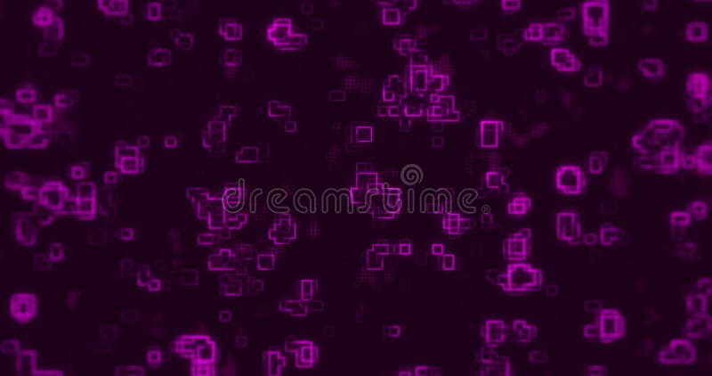 Digital Abstract Background Animation of Pink Pixel Dot Gradation Stock ...