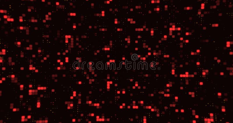 Digital Abstract Background Animation of Red Pixel Dot Gradation Stock ...