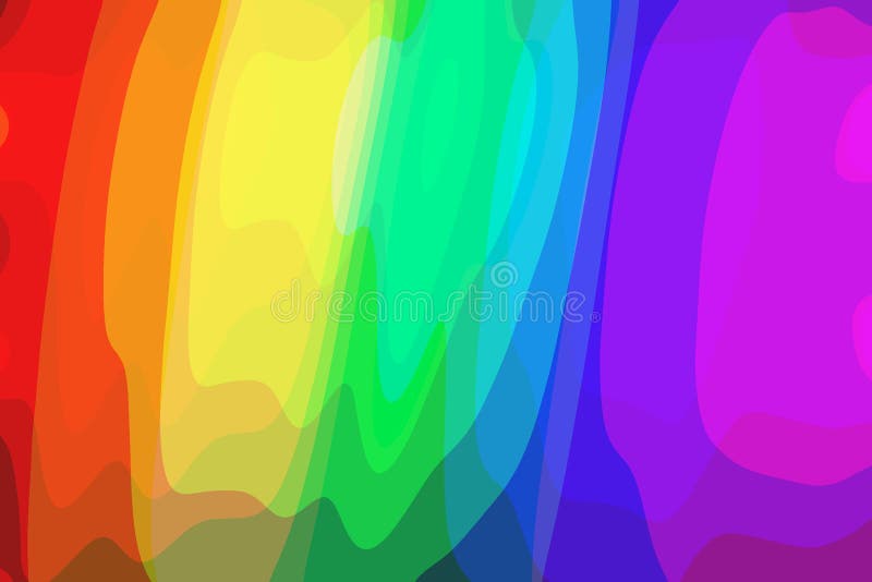 A Unique Digital Illustration Displaying the Rainbow or Aspects Stock ...