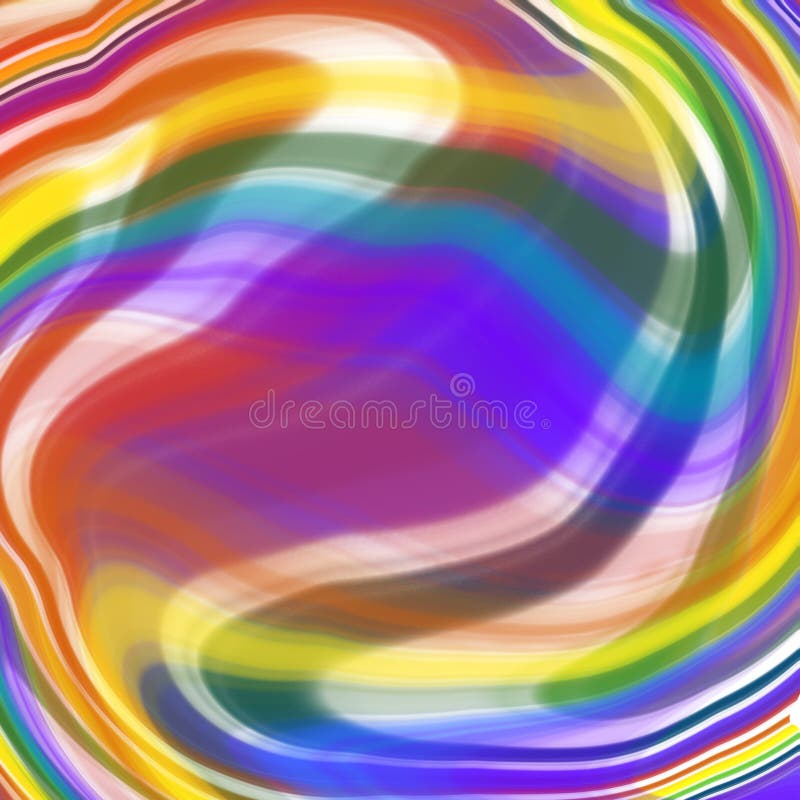 A Unique Digital Illustration Displaying the Rainbow or Aspects Stock ...