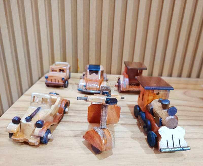 A Unique Display of Miniature Wood Stock Image - Image of unique ...