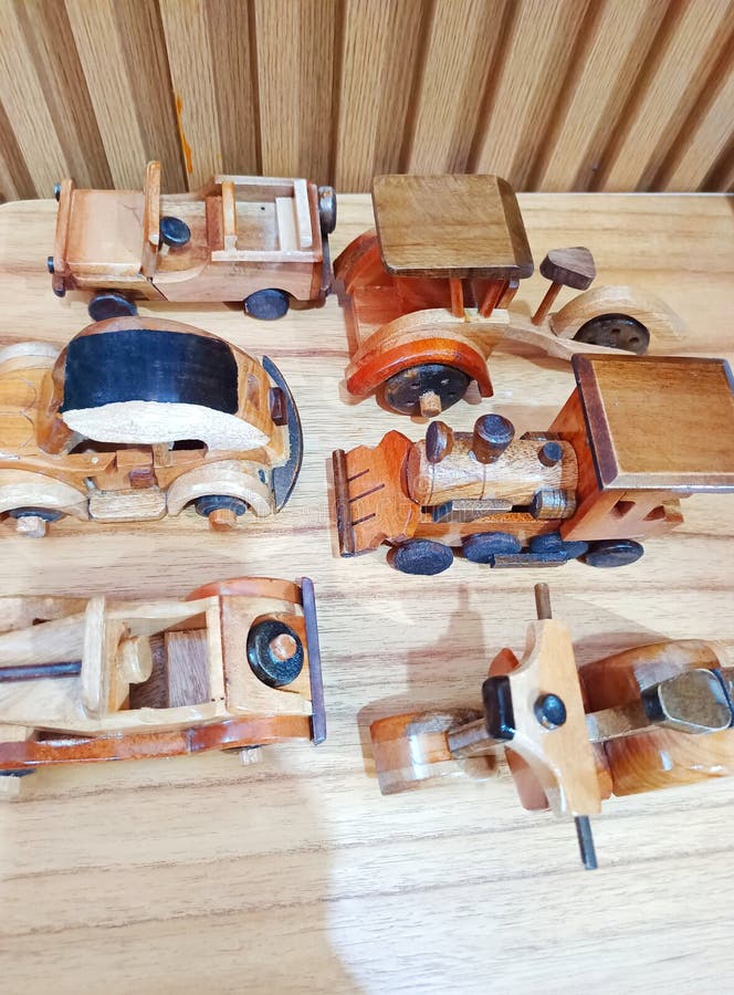 A Unique Display of Miniature Wood Stock Photo - Image of wood, mural ...