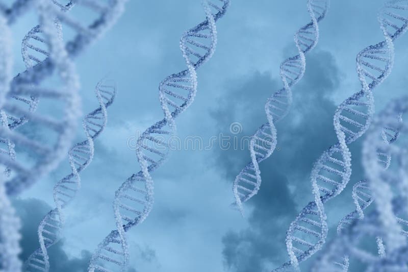 Unique DNA Strand Structure in Science Stock Image - Image of ...